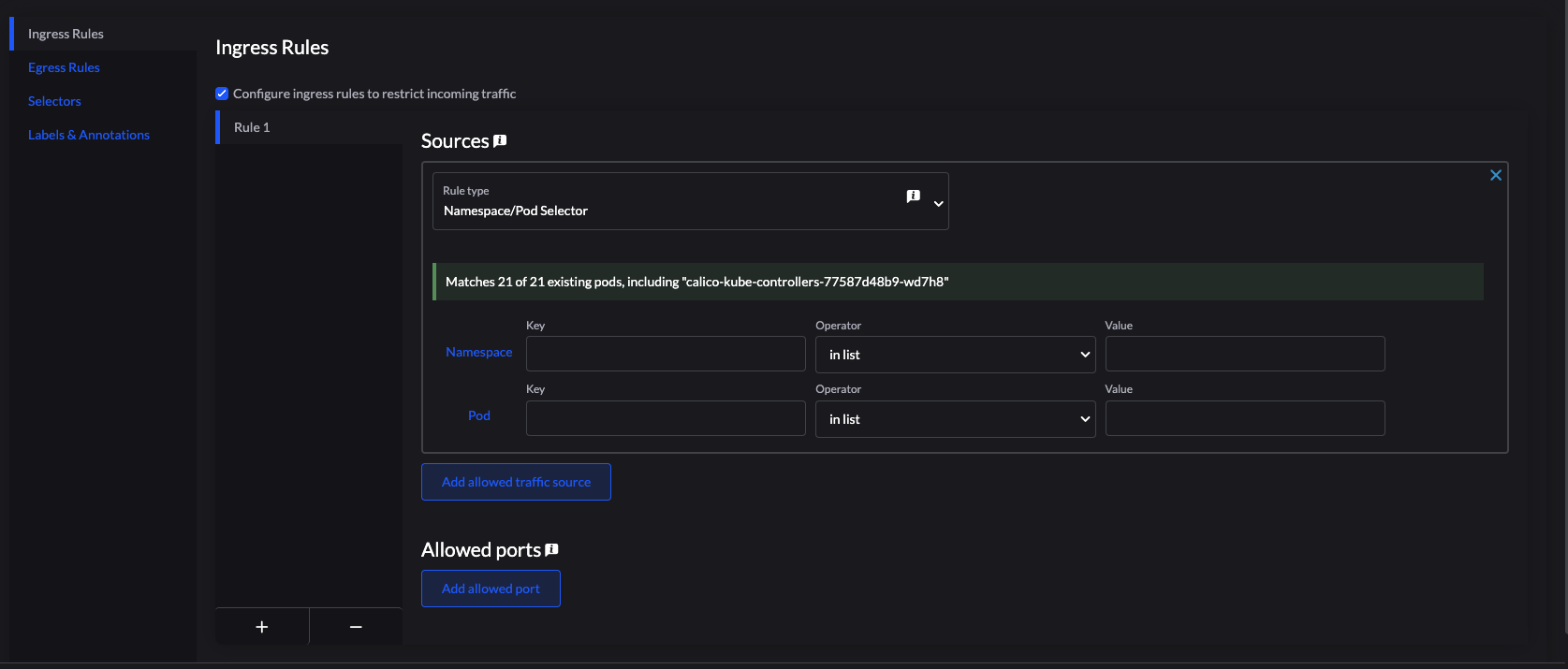 Automation: Network policy showing multiple sources improperly as separate items in an array ...