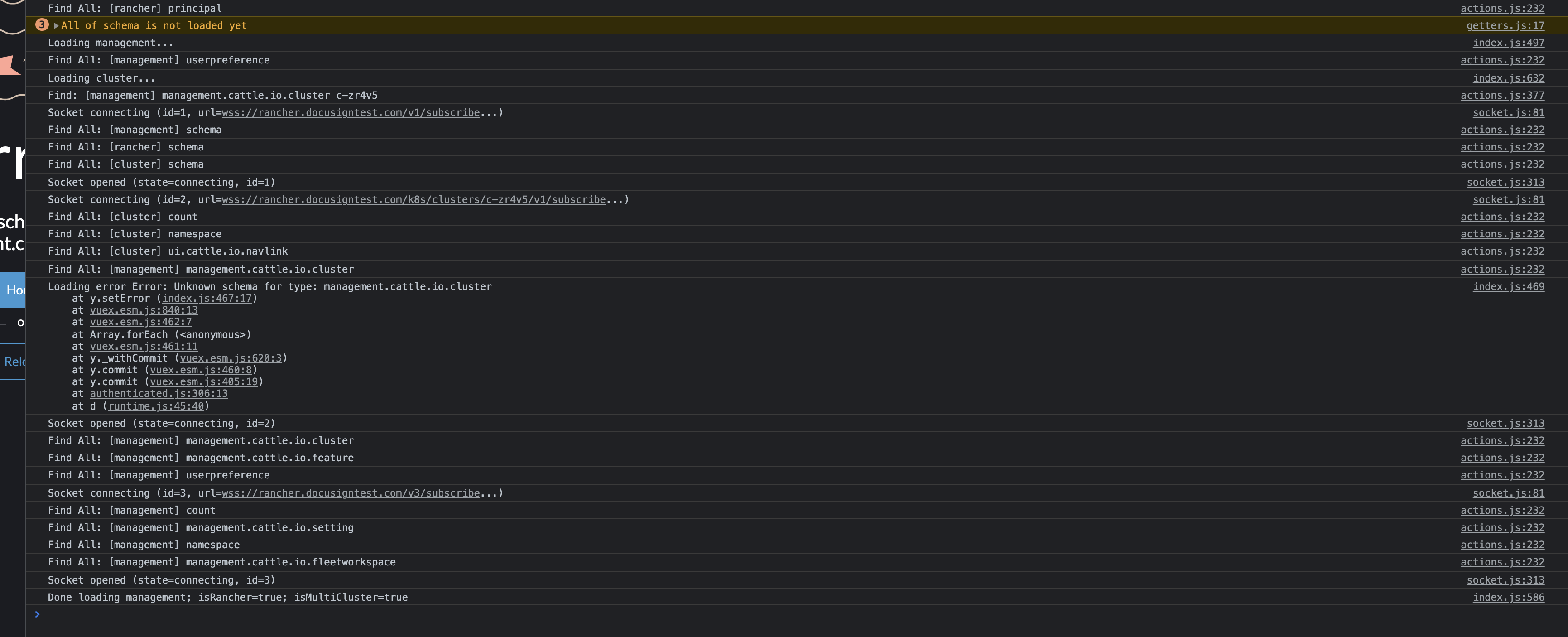 Rancher Error When Browsing Clusters And Refreshing · Issue 4967 · Rancherdashboard · Github 5599