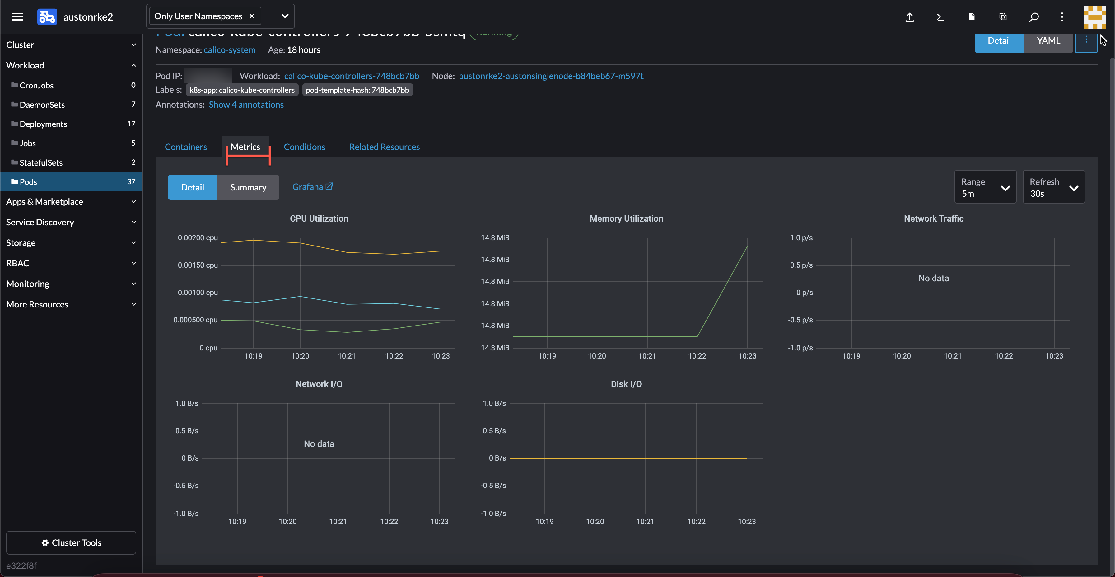 Monitoring Metrics on Workload · Issue #1879 · rancher/dashboard · GitHub