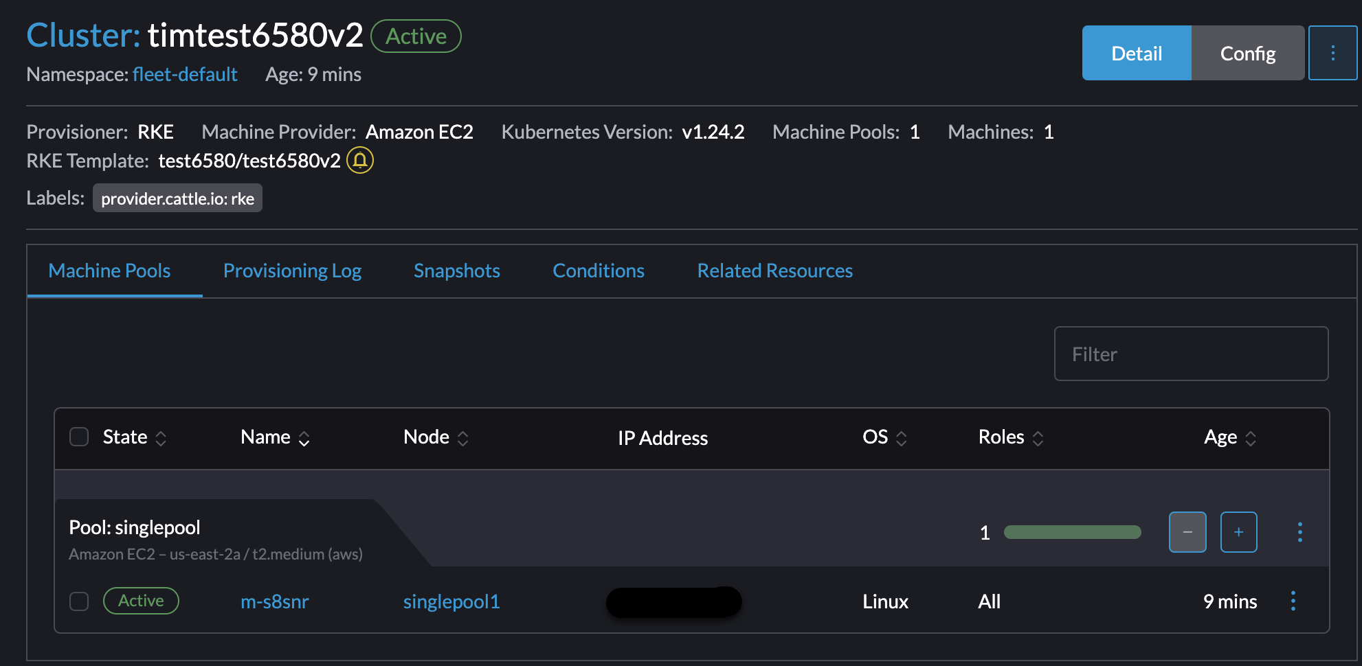 Add cluster change indication icons or signal on Rancher UI 2.6 to shows which downstream ...