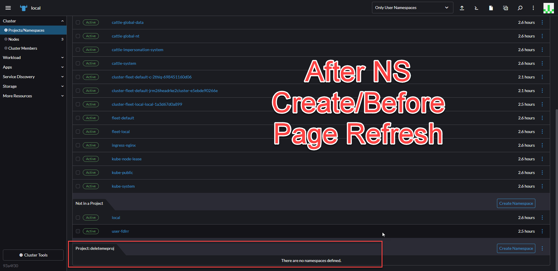 Hide Rancher's automatically created RBAC namespaces from users · Issue #6465 · rancher ...